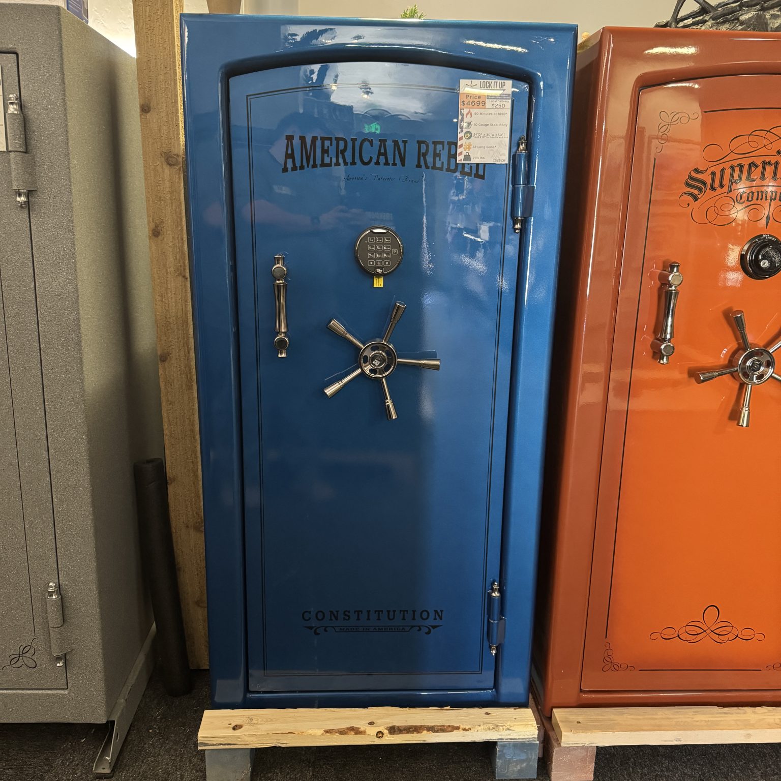 American Rebel Constitution 25 - Cobalt Blue w/Push Button Lock - Lock ...